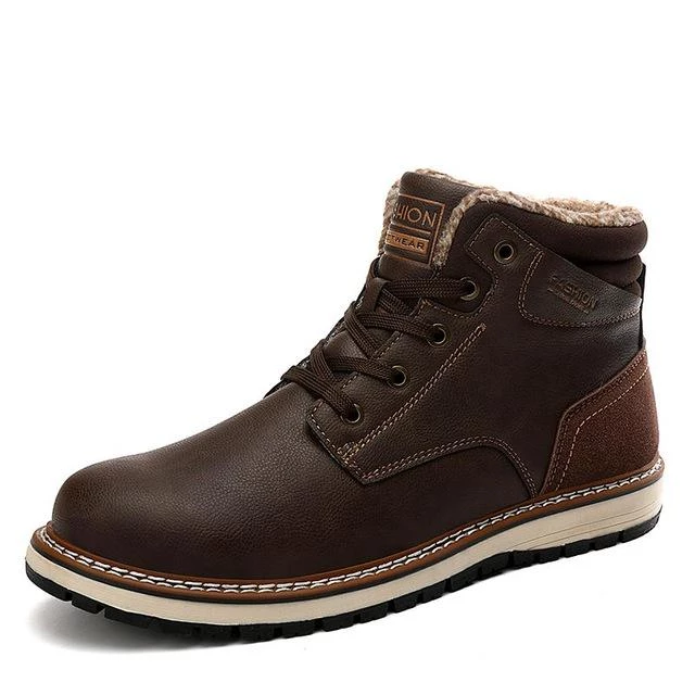 MOSTELO® Men's Warm Plush Waterproof Non-slip Snow Boots – Mostelo